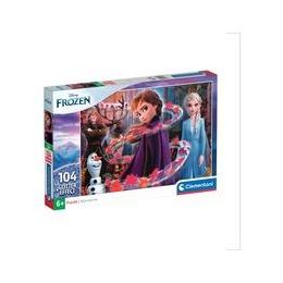 Clementoni Glitter - Disney Frozen 2, Puzzle 104 Teile Teile: 104 Altersangabe: von 6 Jahren bis 8 Jahren