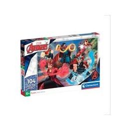 Clementoni Glitter - Marvel Avengers, Puzzle 104 Teile Teile: 104 Altersangabe: von 6 Jahren bis 8 Jahren