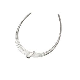 Vivance Collierkettchen 925/- Sterling Silber rhodiniert + Stahl, weiß