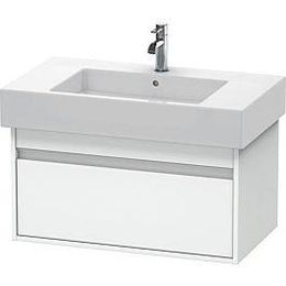 Duravit Ketho Waschtisch-Unterschrank KT669001818 80 x 45,5 cm, weiß matt, 1 Auszug, wandhängend