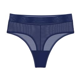 Triumph - String - Dark blue L - Tempting Sheer - Unterwäsche für Frauen