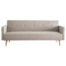 Miliboo Sofa verstellbar 3 Plätze skandinavisches Design Naturfarbe ULLA