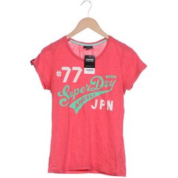 Superdry Damen T-Shirt, rot, Gr. 38