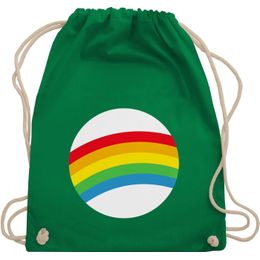 Shirtracer Turnbeutel Glücksbär Regenbogen Rainbow LGBTQ Gay Pride Vielfalt Toleranz