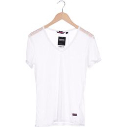 Superdry Damen T-Shirt, weiß, Gr. 34