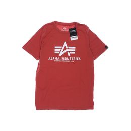 Alpha Industries Herren T-Shirt, rot, Gr. 164