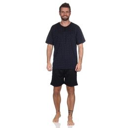 EloModa Capri-Pyjama Herren Pyjama Short und T-Shirt Schlafanzug