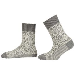 Hirsch Natur Komfortsocken Hirsch Natur Unisex-Wollsocken 'Norweger Sternenmu