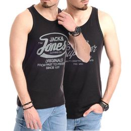 Jack & Jones Jack & Jones Tanktop Bedrucktes Shirt aus Baumwolle (2er-Pack) sportliches Oberteil in Regular Fit
