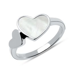 UNIQUE Silberring Ring Herzen 925er Silber (Größe: 50mm)