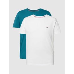 Tommy Jeans T-Shirt mit Label-Stitching im 2er-Pack