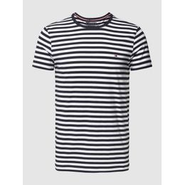 Tommy Hilfiger Slim Fit T-Shirt mit Logo-Stitching