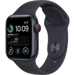 Apple Watch SE 40 mm (2022) | GPS + Cellular | Mitternacht | Sportarmband Mitternacht S/M