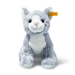 Steiff Soft Cuddly Friends Kuscheltier "Cassie Katze", 26cm, blau