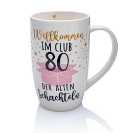 Tasse "Club der alten Schachteln" (Alter: 80 Jahre)
