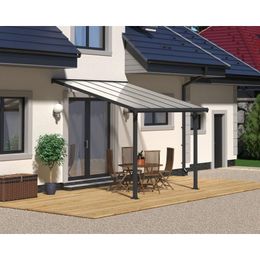 Canopia Olympia Alu Terrassenüberdachung Polycarbonat 3X3 m Grau