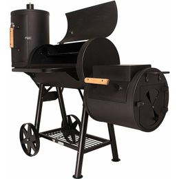 Yuma Pro Smoker 110 kg massiver grillwagen Holzkohle bbq 3,5mm Stahl Ofen - Taino