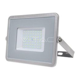 V-TAC Slim projektor led grau farbe 50w chip samsung warm light 3000k vt-50-g 463