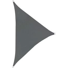 SVITA Sonnensegel Dreieck wasserdicht 160g/m² UV50+ Sonnenschutz Dunkelgrau 4,2x4,2x6m
