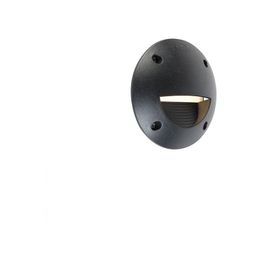 Qazqa Moderner Außenwandspot schwarz inkl. LED IP65 - Leti - Schwarz