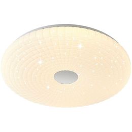 Smart LED-Deckenleuchte Laubini, Tuya rgbw cct 48 cm - weiß, opal - LINDBY
