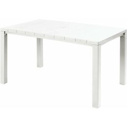 Rechteckige Tabelle Dogato im Harz Keter 147x90xh74 cm - White