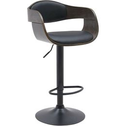 CLP Barhocker Kingston schwarz/grau Kunstleder