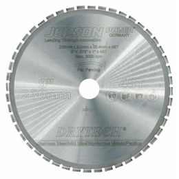 Jepson Power HM-Sägeblatt, tht 230x2,0x25,4 mm, 60 Zähne für hand dry cutter 8230 (für alu) - ELMAG