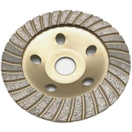 TRADESHOP Diamant Turbo Schleifteller ø 125mm 22,23mm Bohrung für Beton Estrich Kalksandstein Mauerwerk Naturstein Fliesenkleber Marmor Granit Putz - 1 Stück