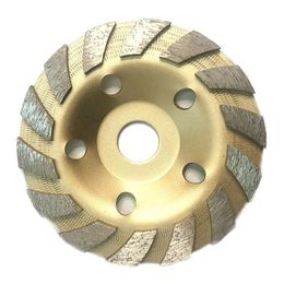 TRADESHOP Diamant Turbo Schleifteller ø 125mm 22,23mm Bohrung für Beton Estrich Kalksandstein Mauerwerk Naturstein Fliesenkleber Marmor Granit Putz - 1 Stück