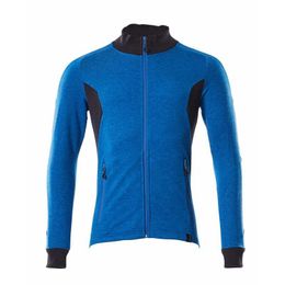 Accelerate Herren Sweatshirt mit Reißverschluss 18484-962-91010 Gr. m azurblau/schwarzblau - azurblau/schwarzblau - Mascot