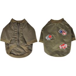 Dynamic24 - Jacke Hund Bomberjacke Gr. m khaki 6ANI862T35