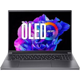 Acer Swift X 16 (SFX16-61G-R0SU) mit 120 Hz Display Tastaturbeleuchtung, Notebook, Zoll Display, AMD Ryzen™ 9,7940HS Prozessor, 32 GB RAM, 1 TB SSD, NVIDIA GeForce RTX™ 4050, Steel Gray, Windows 11 Home (64 Bit)