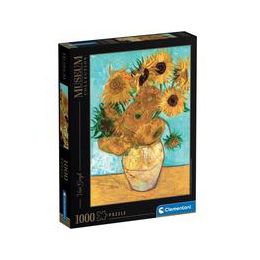 Clementoni Museum Collection: Van Gogh - Vase mit Sonnenblumen, Puzzle 1000 Teile Teile: 1000 Altersangabe: ab 14 Jahren