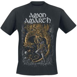 Amon Amarth Fafner's Gold T-Shirt schwarz in L