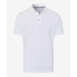 Brax Herren Poloshirt Style PETE, Weiß, Gr. XS