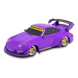 Maisto Tech 82340 - Ferngesteuertes Auto - Porsche 911 993 RWB (lila, Maßstab 1:24)