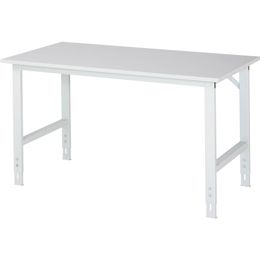 Rau Arbeitstisch Serie Tom 150 x 76-108 x 80 cm, Melamin-Platte
