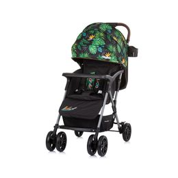 Chipolino 2 in 1 Kinderwagen April, bis 22 kg, klappbar, Vorderräder gefedert dunkelgrün