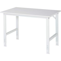 Rau Arbeitstisch Serie Tom 125 x 76-108 x 80 cm, Melamin-Platte