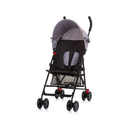 Chipolino Kinderwagen Amaya Buggy Sonnendach verstellbar, zusammenklappbar, Korb grau schwarz