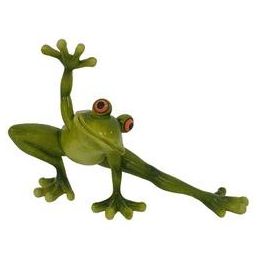 Dekofigur Frosch hockend 28 x 20 cm grün