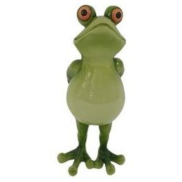 TrendLine Dekofigur Frosch stehend 25 x 12,5 cm grün