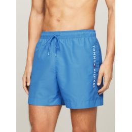 Tommy Hilfiger Badehose, Eingrifftaschen, Logo-Stickerei, für Herren, blau, L