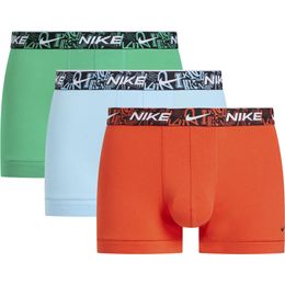Nike Everyday Cotton Stretch Pants, 3er Pack, Logo-Bund, für Herren, grün, L