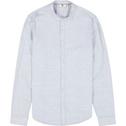 Garcia Freizeithemd, Regular-Fit, Stehkragen, für Herren, blau, XL