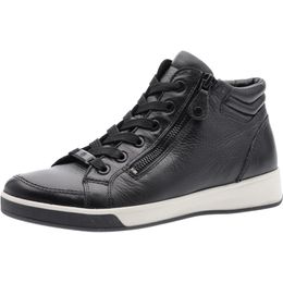 Ara® Sneaker, Reißverschluss, Leder, für Damen, schwarz, 41.5