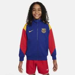 FC Barcelona Academy Pro Third Nike Dri-FIT Fußballjacke aus Strickmaterial für ältere Kinder - Blau