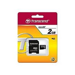Transcend - Flash-Speicherkarte (SD-Adapter inbegriffen) - 2 GB - microSD