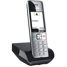 Gigaset COMFORT 500 Schnurloses Telefon schwarz-silber
